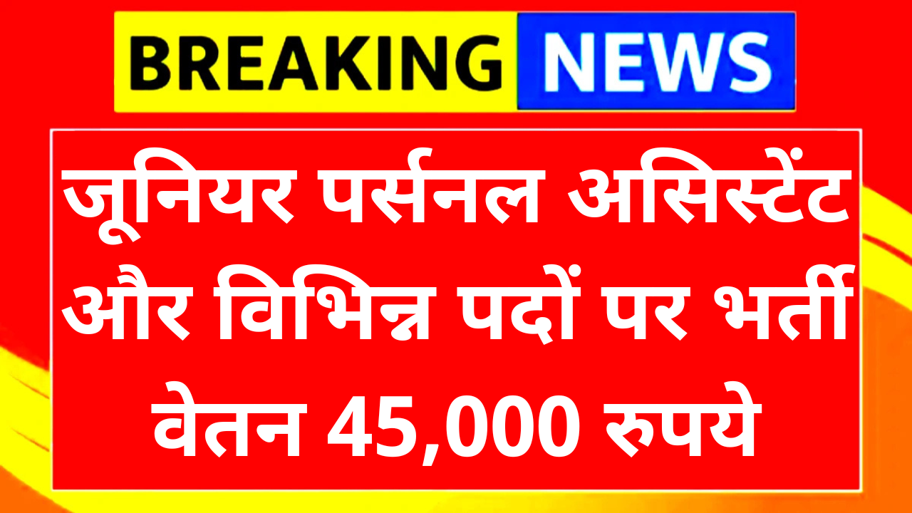 CWC Recruitment 2025: जूनियर पर्सनल असिस्टेंट और जूनियर एग्जीक्यूटिव ...