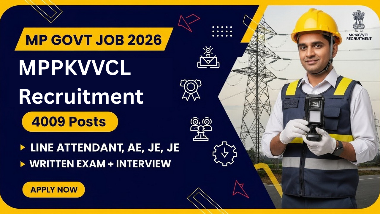MPPKVVCL Recruitment 2025: मध्य प्रदेश पूर्व क्षेत्र विद्युत वितरण ...